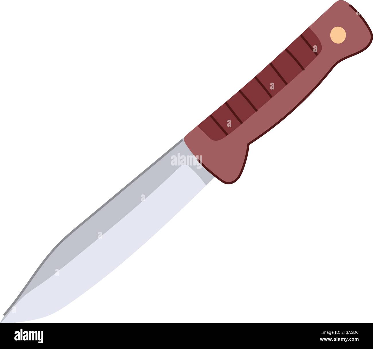 weapon military knife cartoon vector illustration Stock Vector Image ...