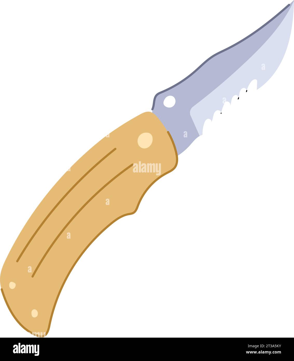 stainless military knife cartoon vector illustration Stock Vector Image ...