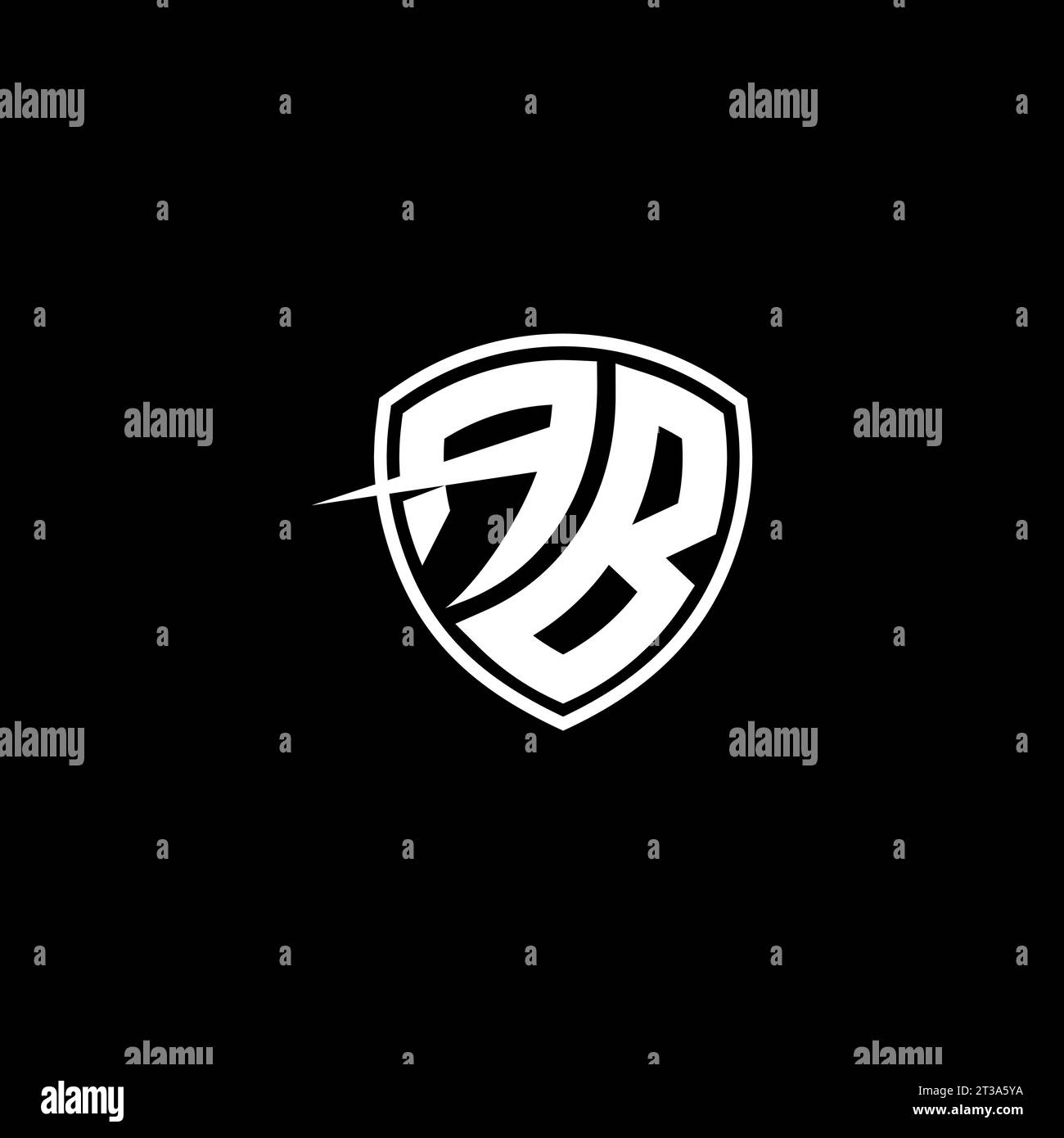 AB logo monogram emblem style with shield shape design template ideas ...