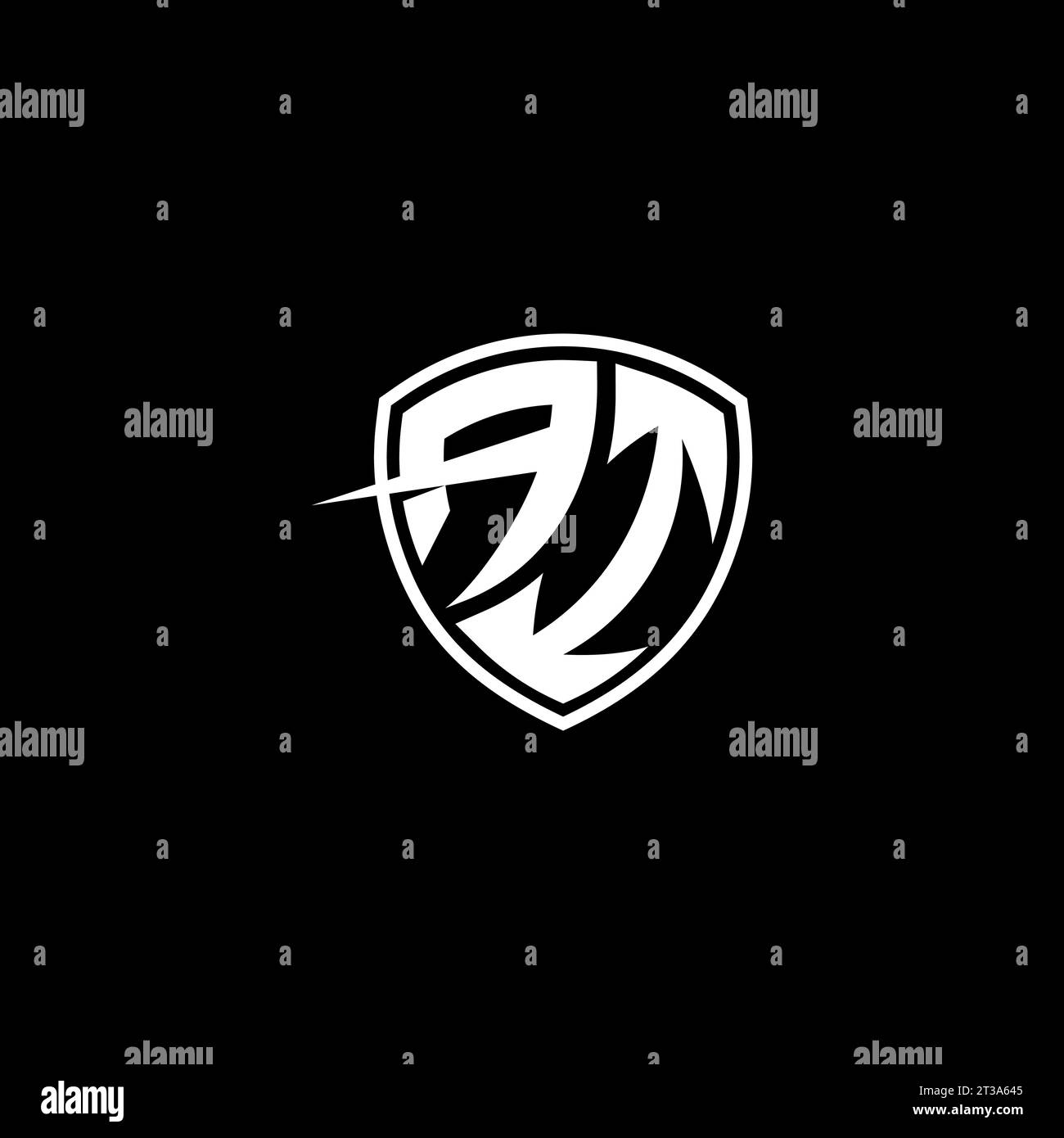 AI logo monogram emblem style with shield shape design template ideas ... AI logo monogram emblem style with shield shape design template ideas ...