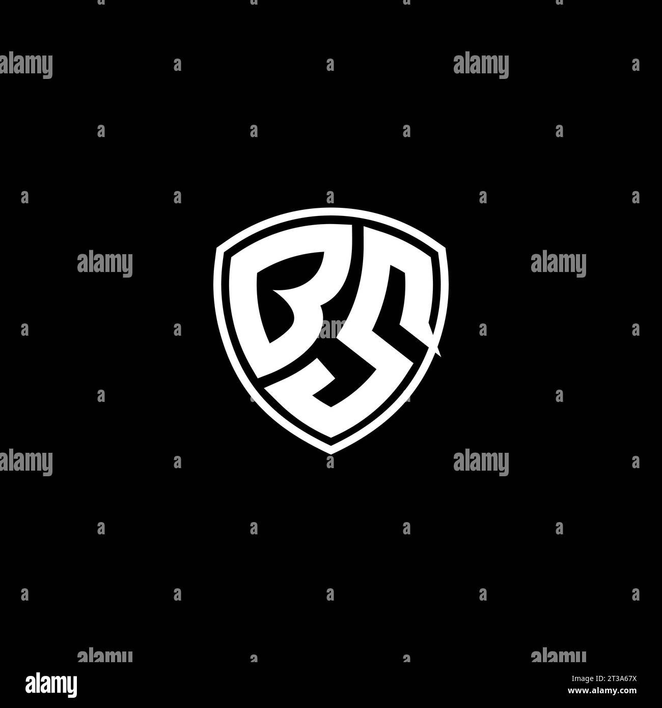 BS logo monogram emblem style with shield shape design template ideas ... BS logo monogram emblem style with shield shape design template ideas ...