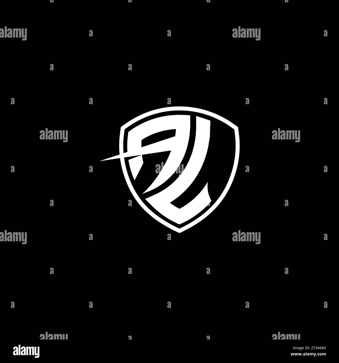 AL logo monogram emblem style with shield shape design template ideas ...
