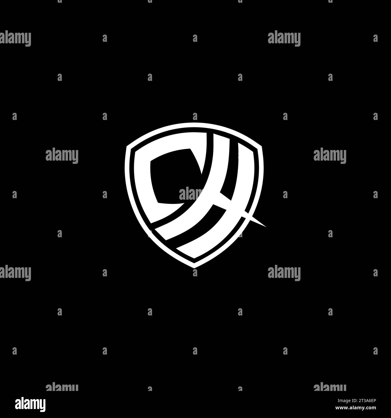 CH logo monogram emblem style with shield shape design template ideas Stock Vector Image & Art ...