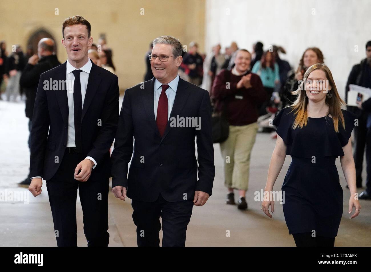 Leader of the Labour Party Sir Keir Starmer with newly elected Members ...