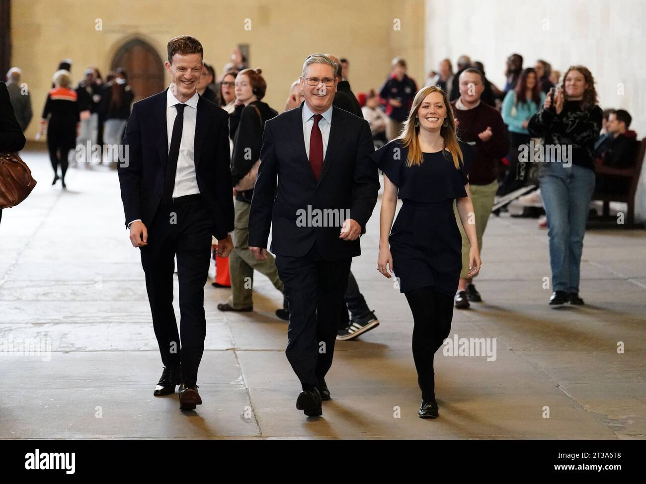 Leader of the Labour Party Sir Keir Starmer with newly elected Members ...