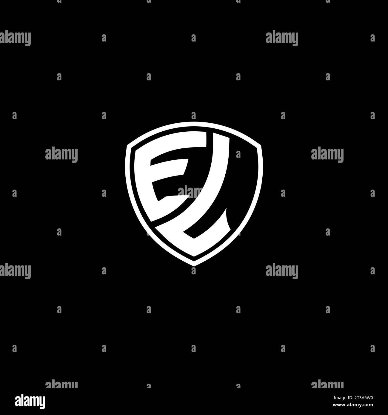 EL logo monogram emblem style with shield shape design template ideas Stock Vector Image & Art ...