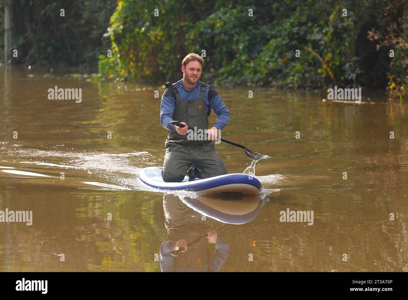 21st October Storm Babet flooding in Allerton Bywater,West Yorkshire,UK ...