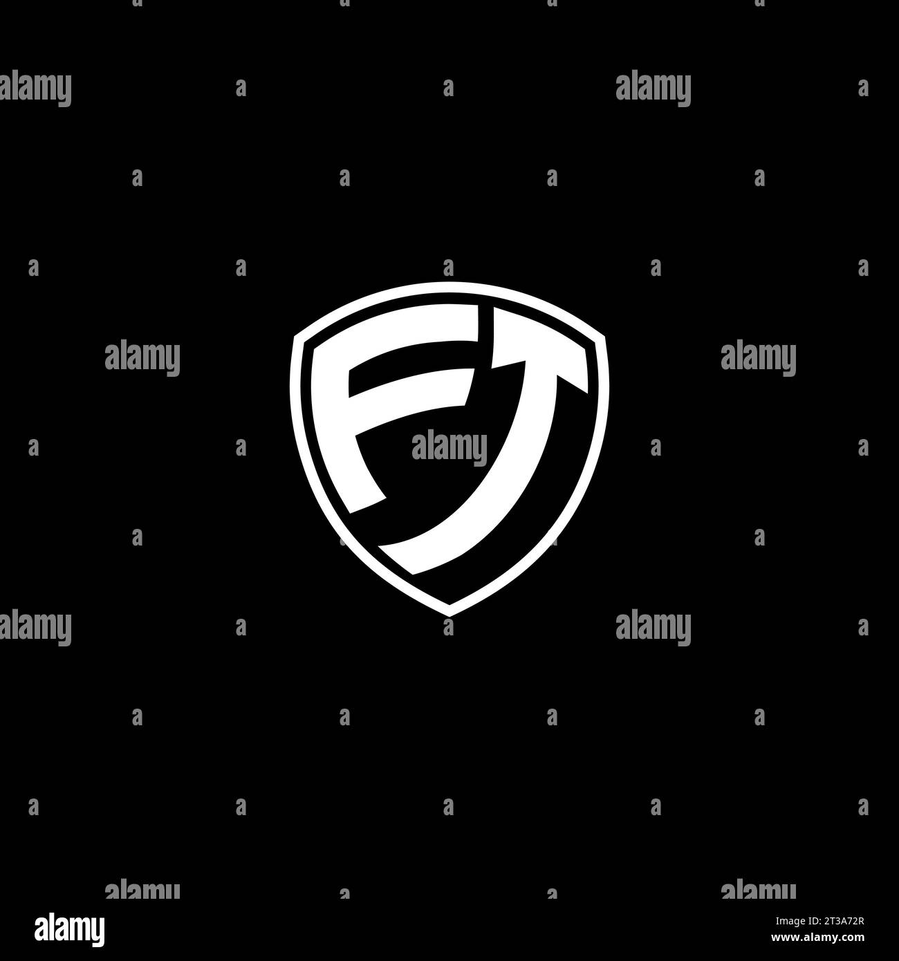 FT logo monogram emblem style with shield shape design template ideas ...