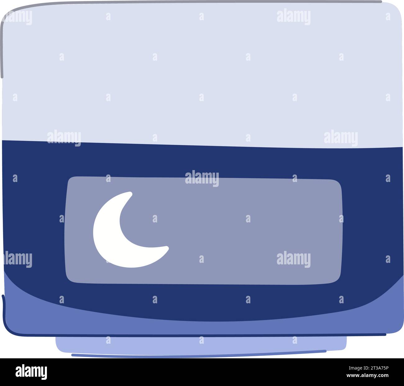 beauty night cream cartoon vector illustration Stock Vector Image & Art ...