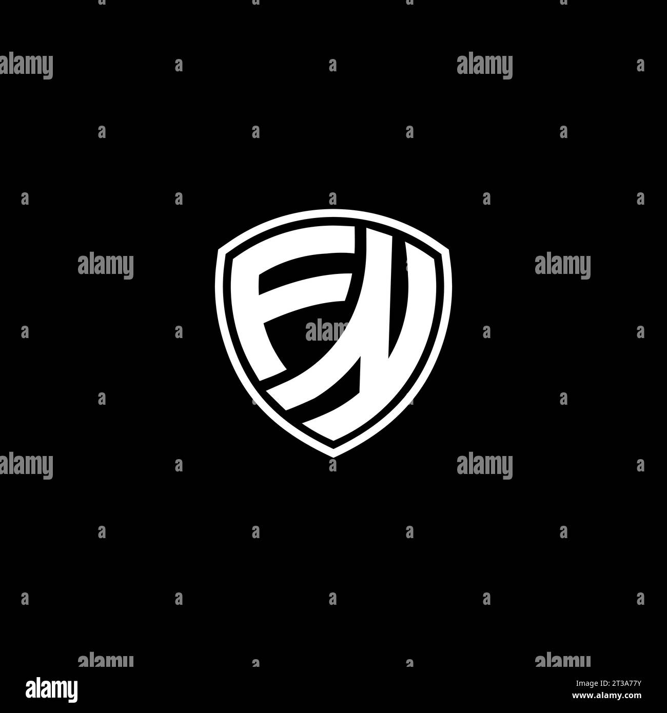 FN logo monogram emblem style with shield shape design template ideas ...