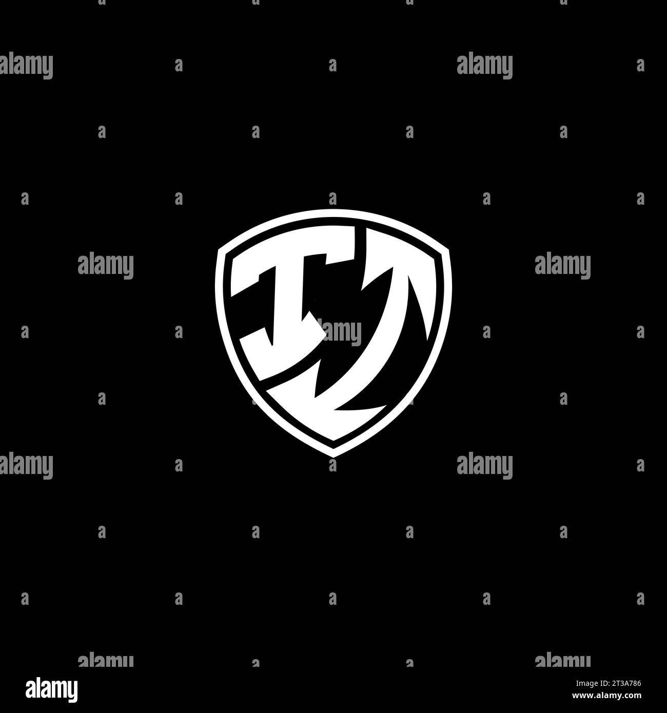 II logo monogram emblem style with shield shape design template ideas ...