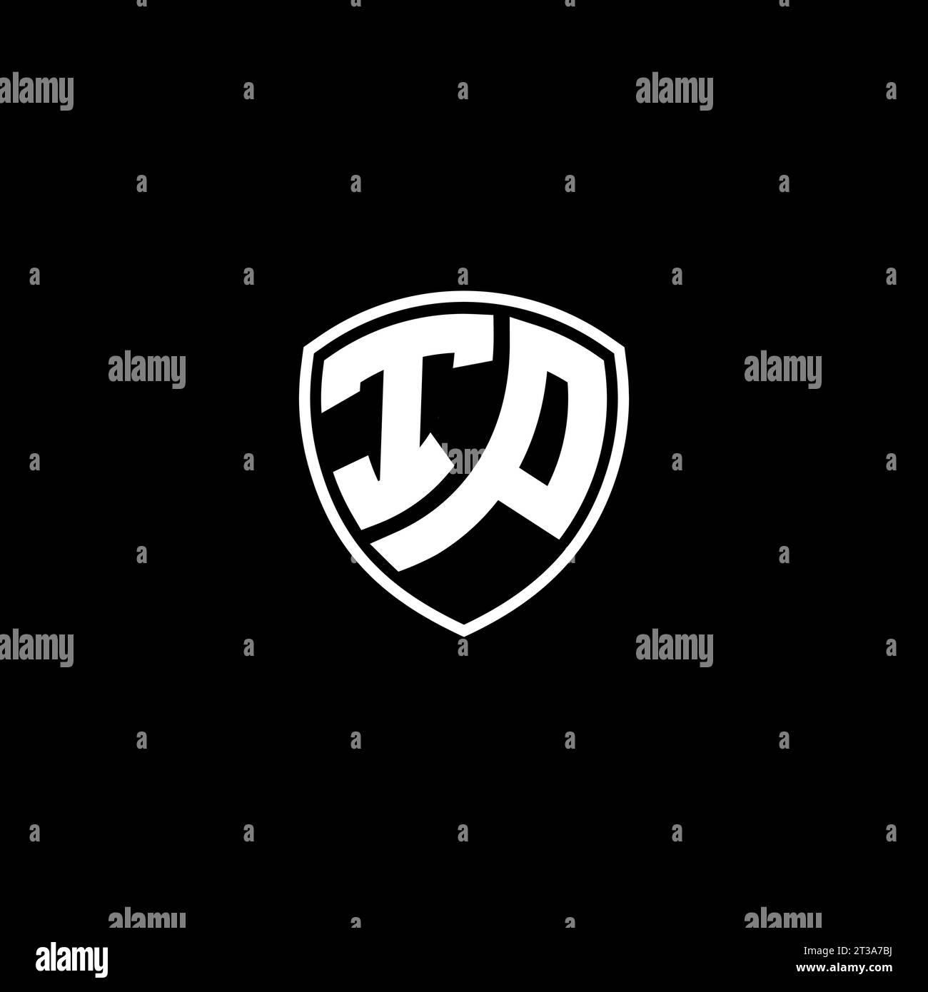 IP logo monogram emblem style with shield shape design template ideas ...