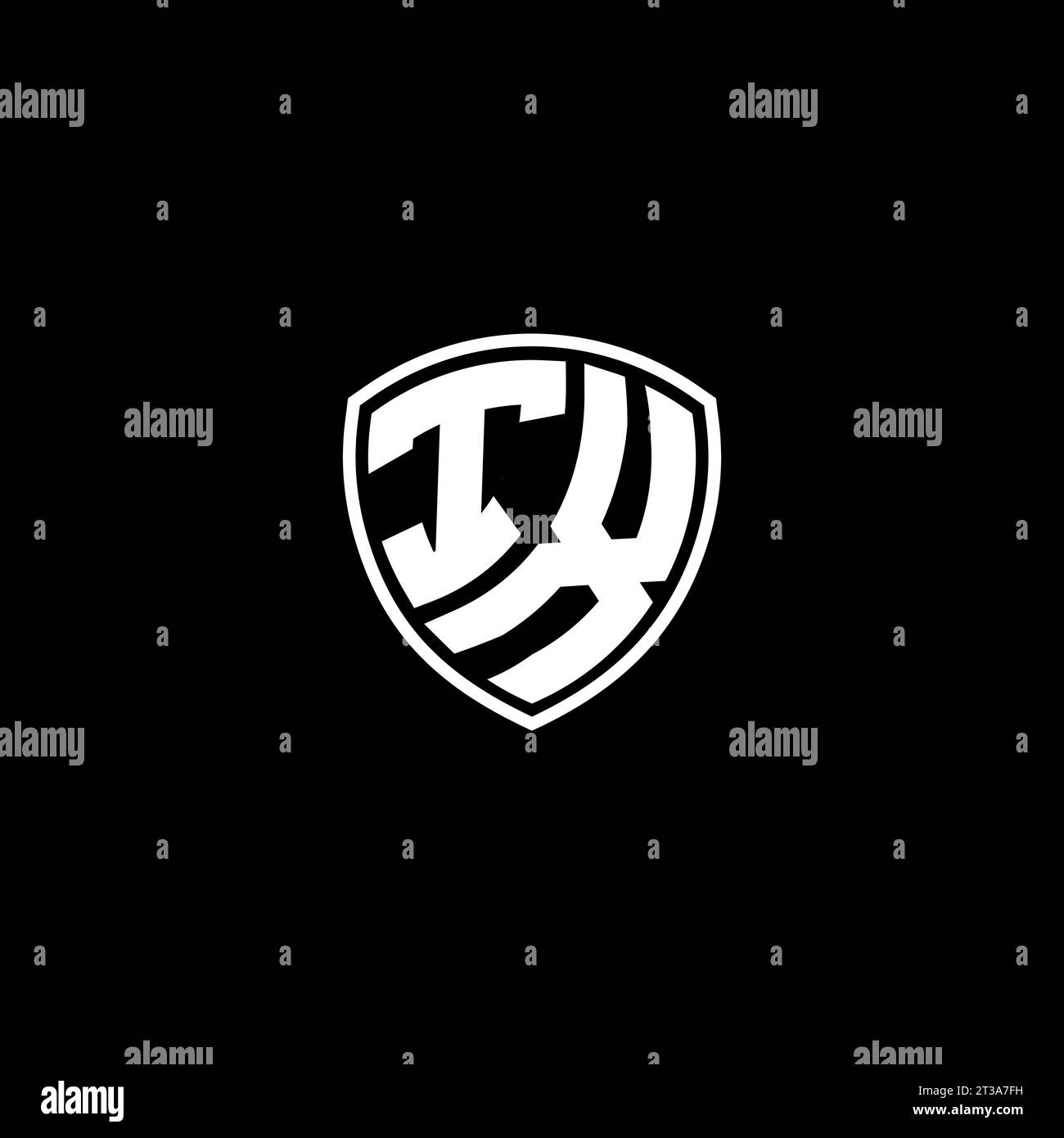 IX logo monogram emblem style with shield shape design template ideas Stock Vector Image & Art ...