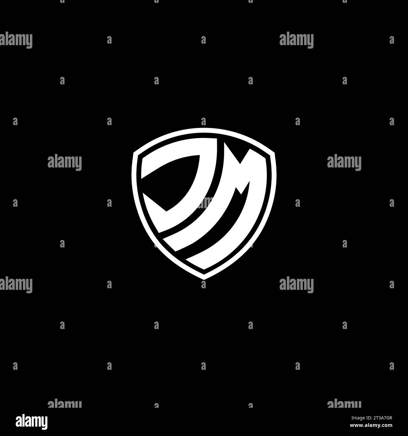 JM logo monogram emblem style with shield shape design template ideas Stock Vector Image & Art ...