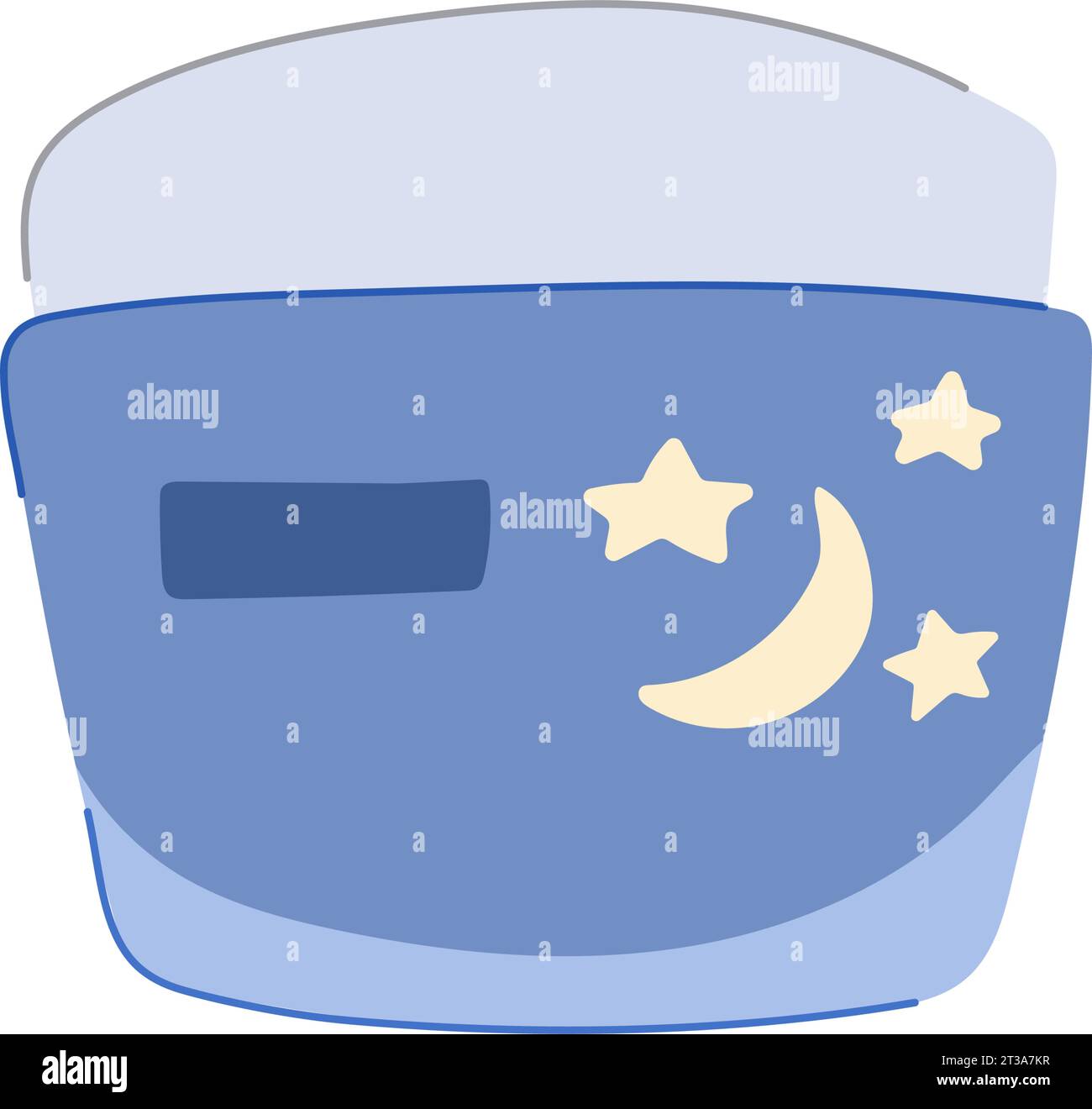 cosmetic night cream cartoon vector illustration Stock Vector Image ...