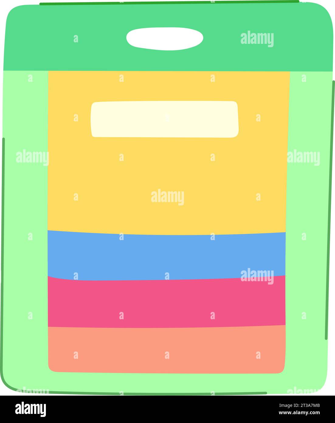 blank note sticker cartoon vector illustration Stock Vector Image & Art ...