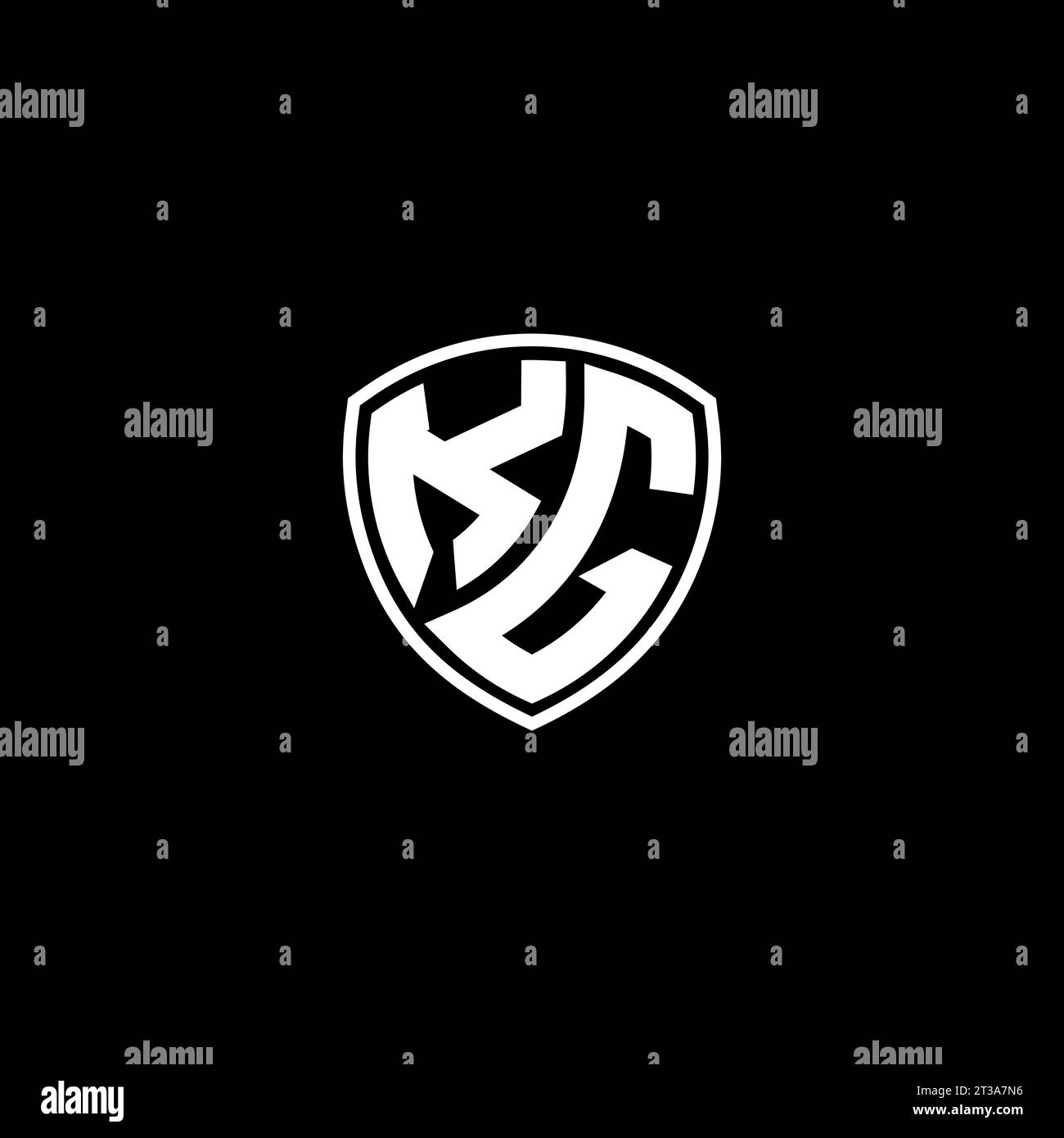 KG logo monogram emblem style with shield shape design template ideas Stock Vector Image & Art ...