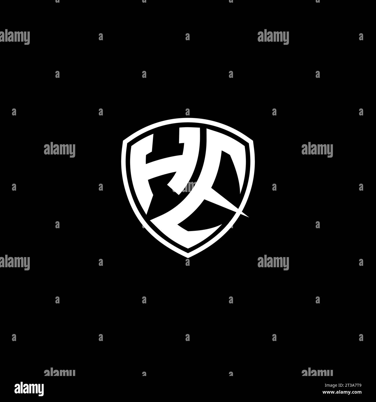 HE logo monogram emblem style with shield shape design template ideas ...