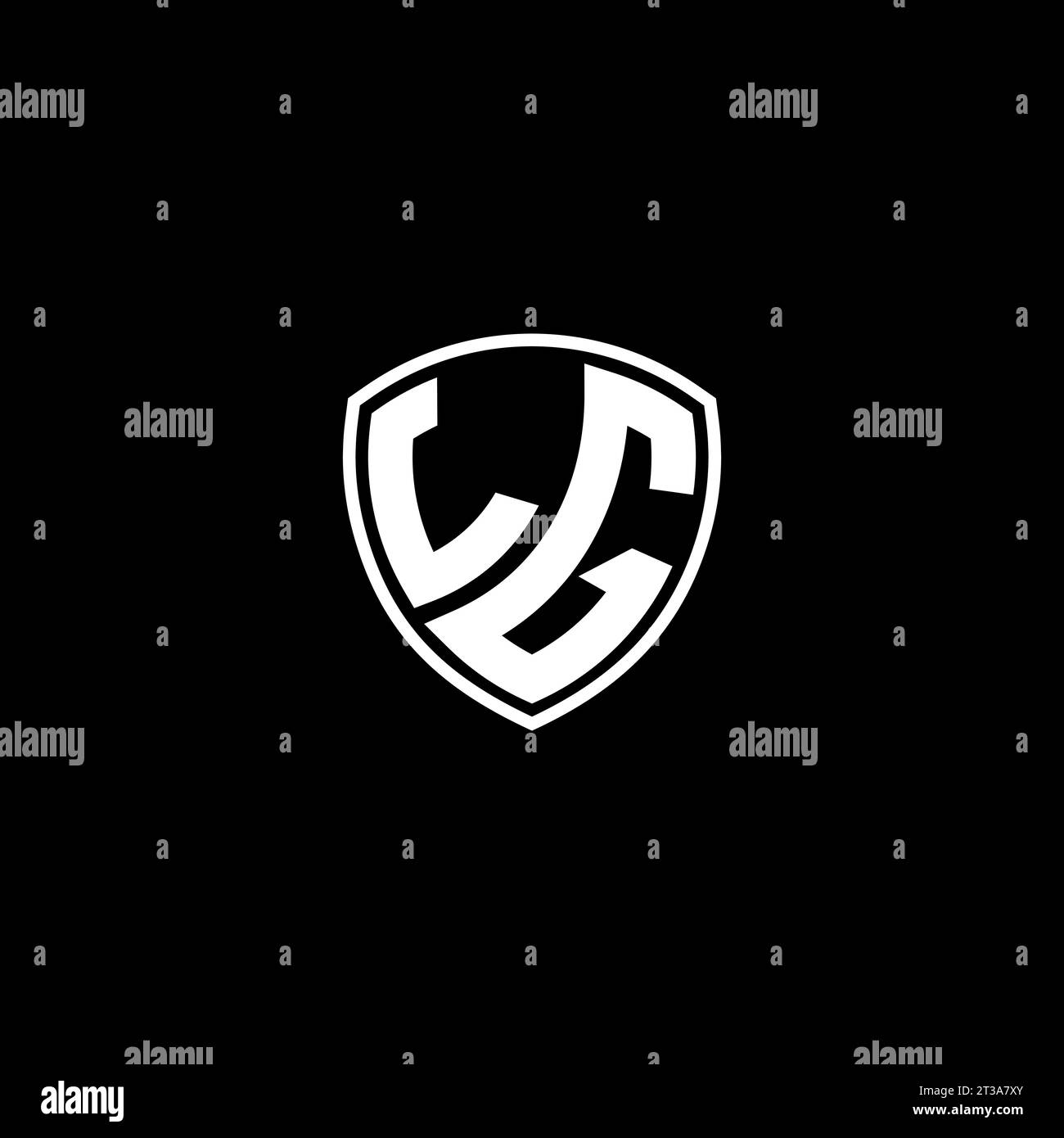 LG logo monogram emblem style with shield shape design template ideas Stock Vector Image & Art ...