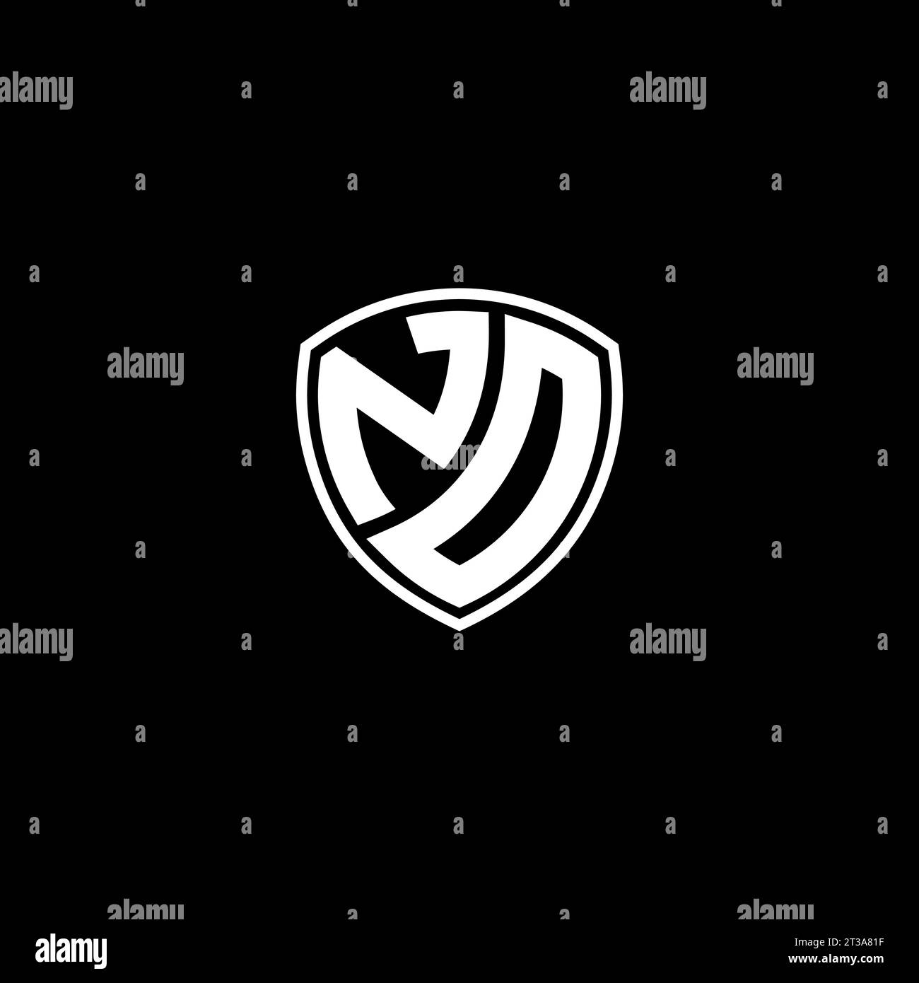 NO logo monogram emblem style with shield shape design template ideas ...