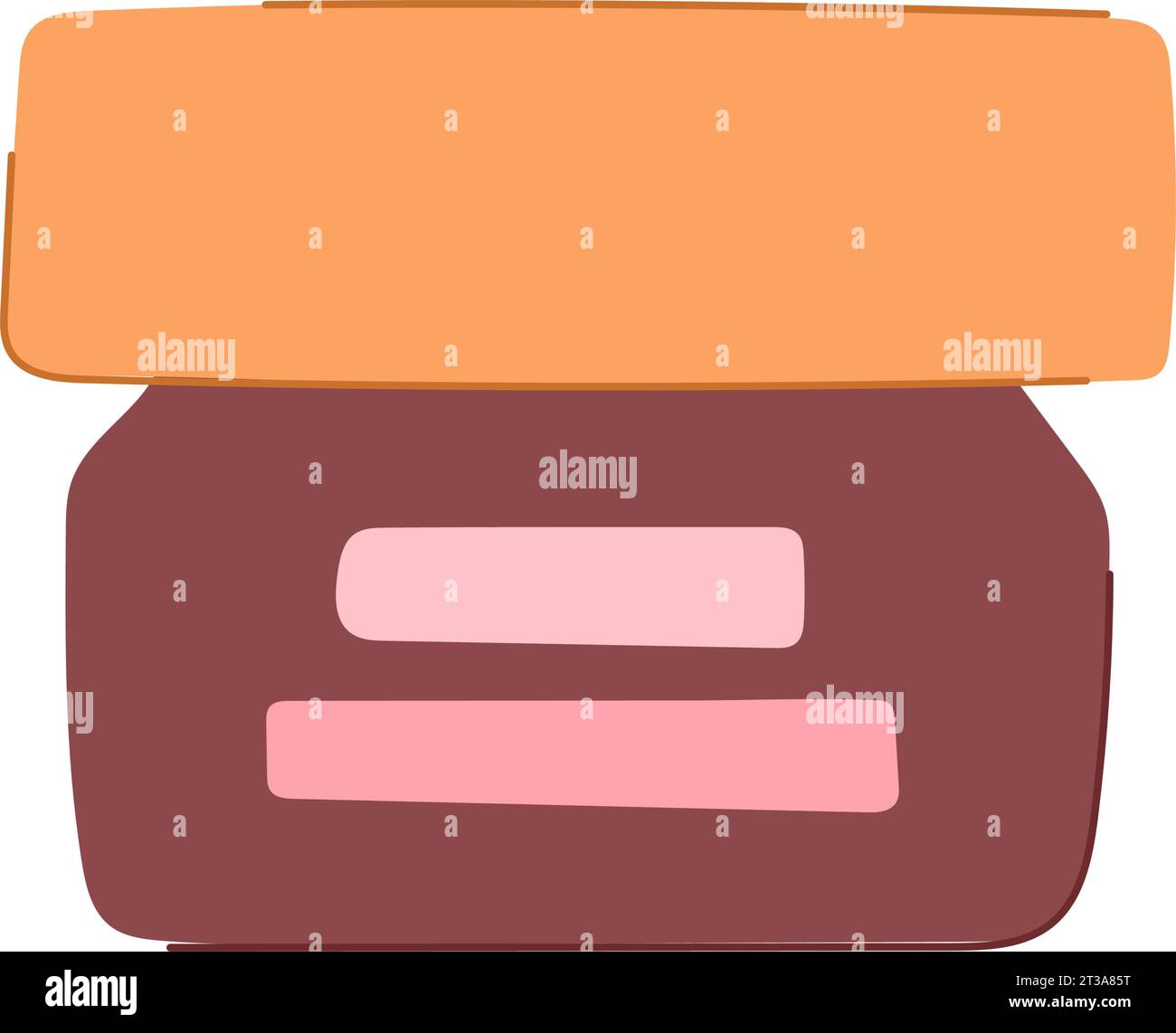 container night cream cartoon vector illustration Stock Vector Image ...