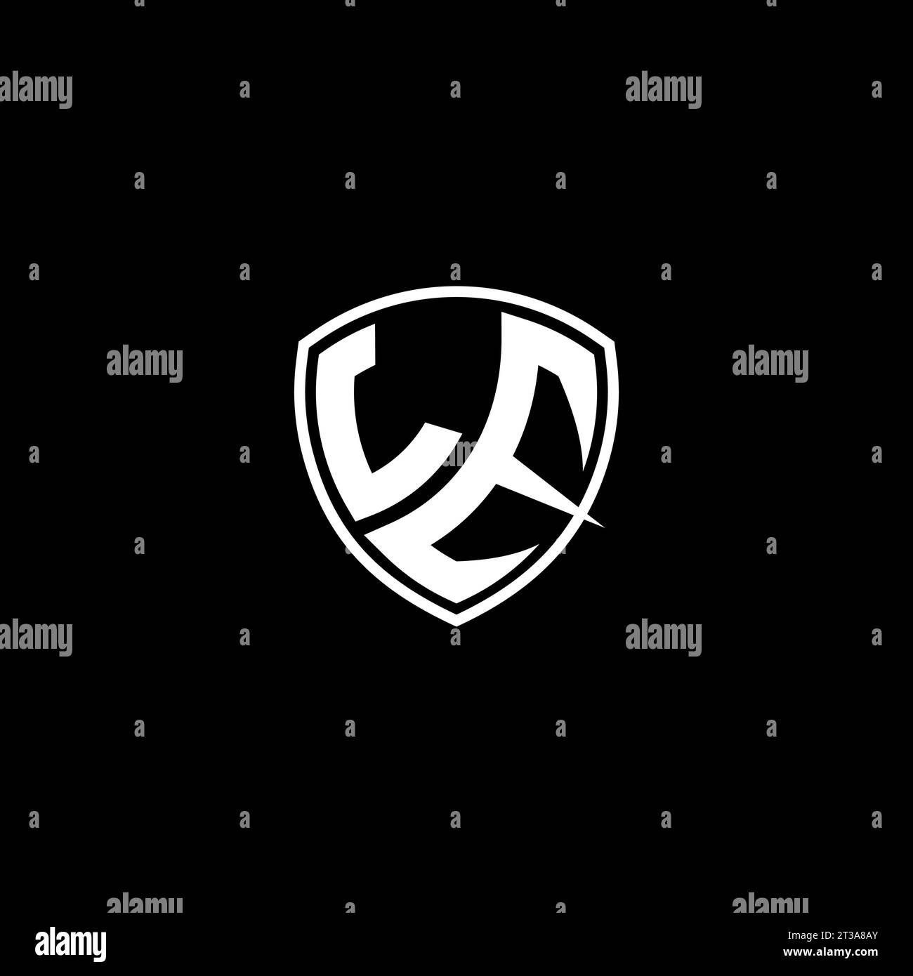 LE logo monogram emblem style with shield shape design template ideas Stock Vector Image & Art ...