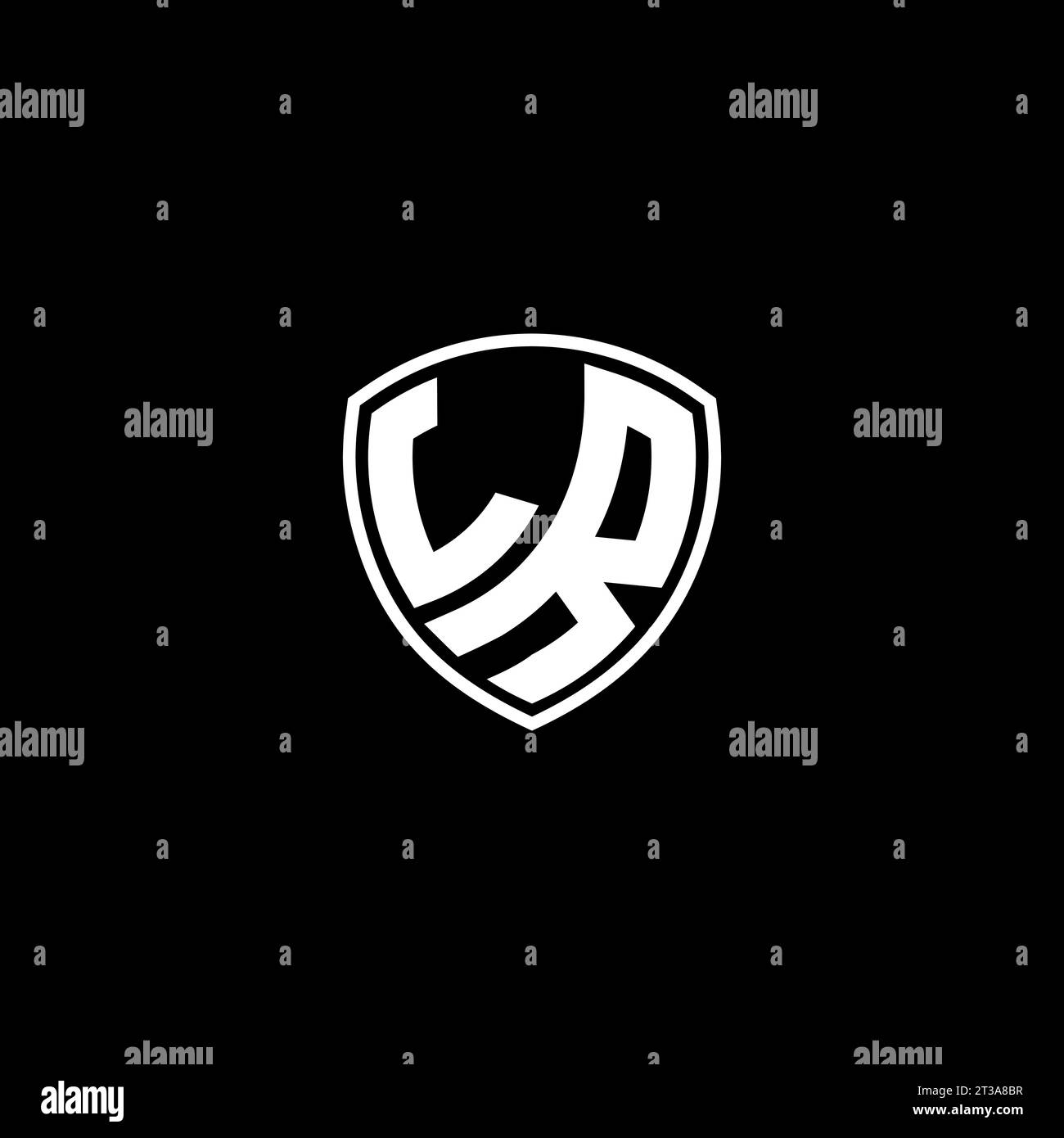 LR logo monogram emblem style with shield shape design template ideas ...