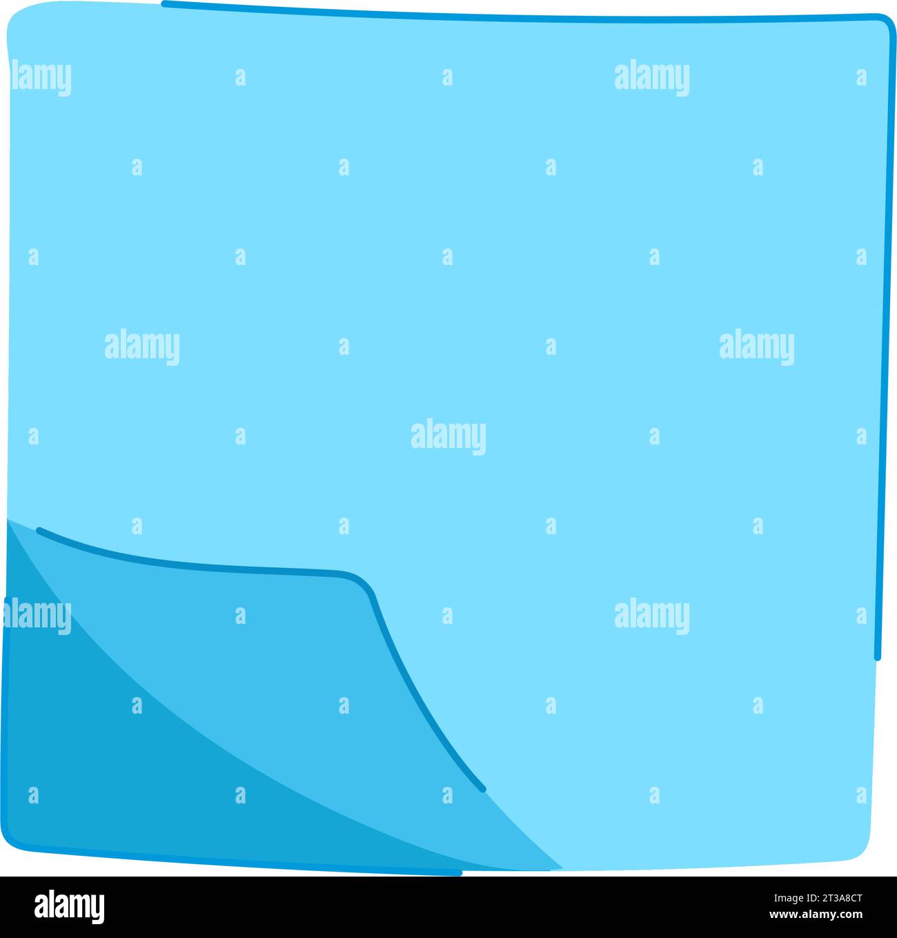 board note sticker cartoon vector illustration Stock Vector Image & Art ...