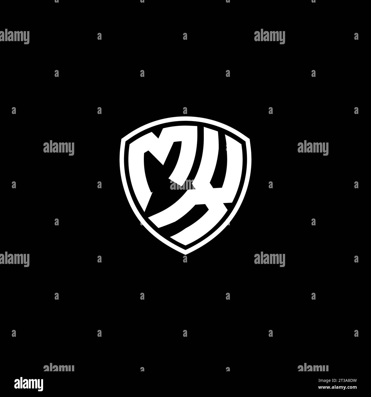 MX logo monogram emblem style with shield shape design template ideas Stock Vector Image & Art ...