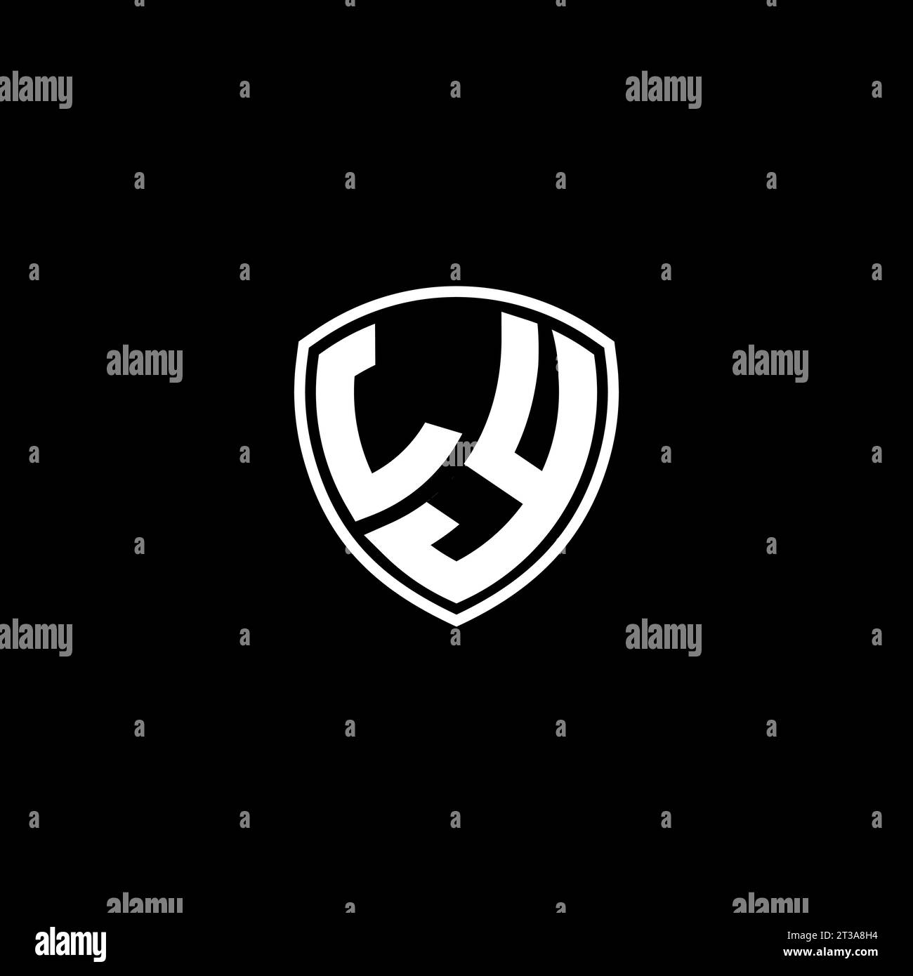 LY logo monogram emblem style with shield shape design template ideas ...