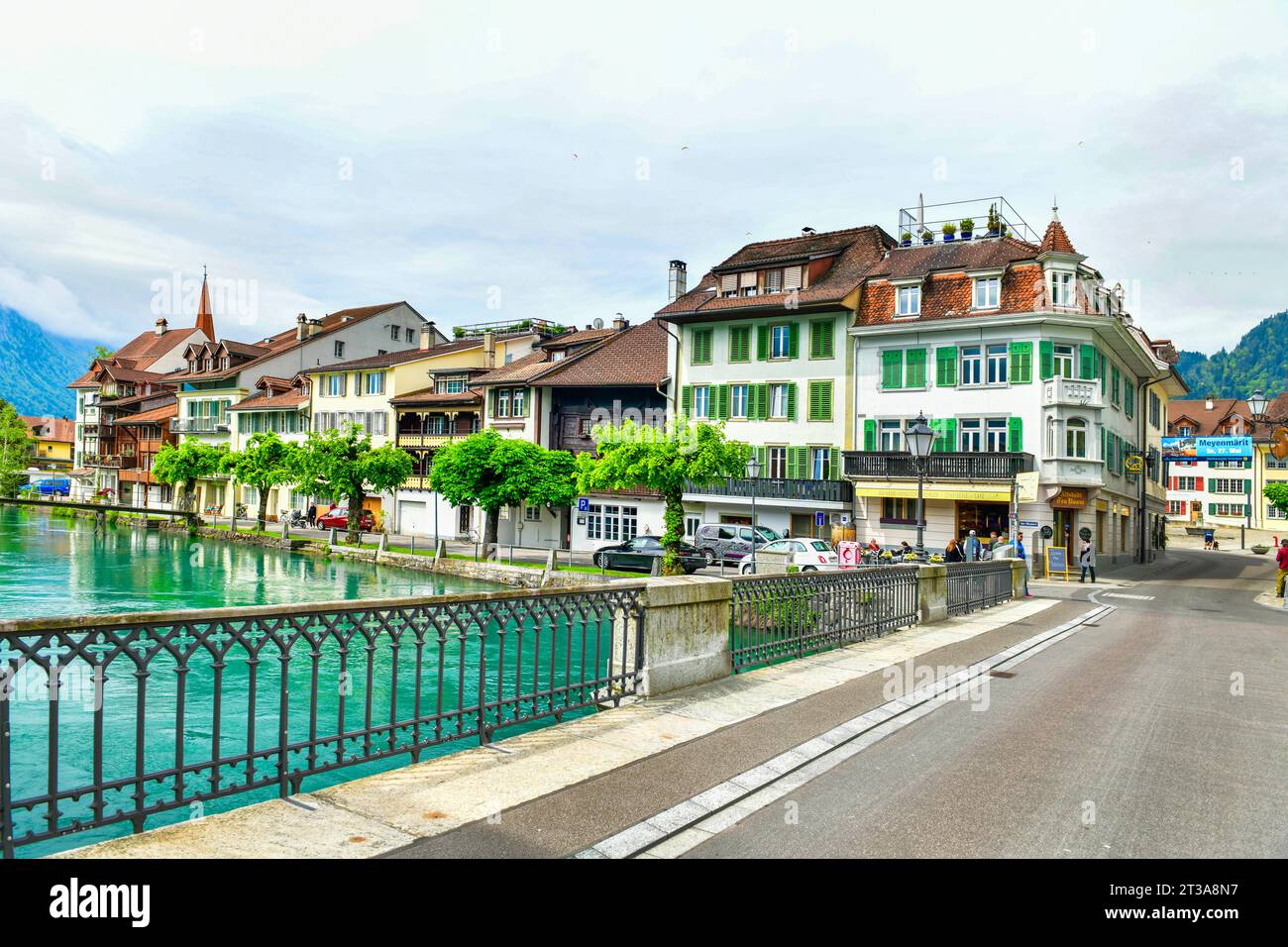 A beautiful buildings located in downtown Interlaken, a famous resort ...