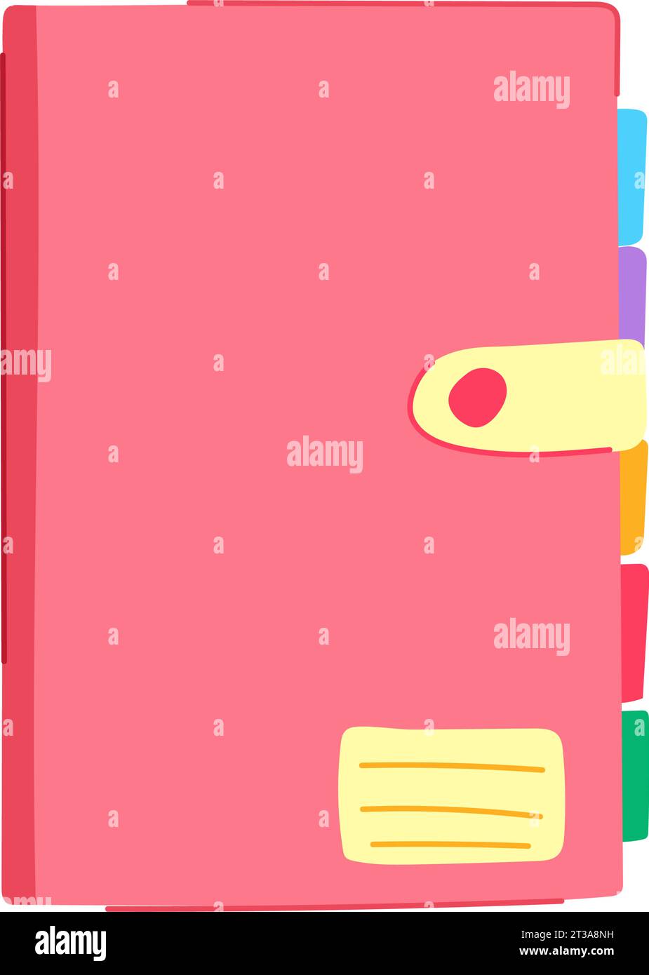 page notebook cartoon vector illustration Stock Vector Image & Art - Alamy