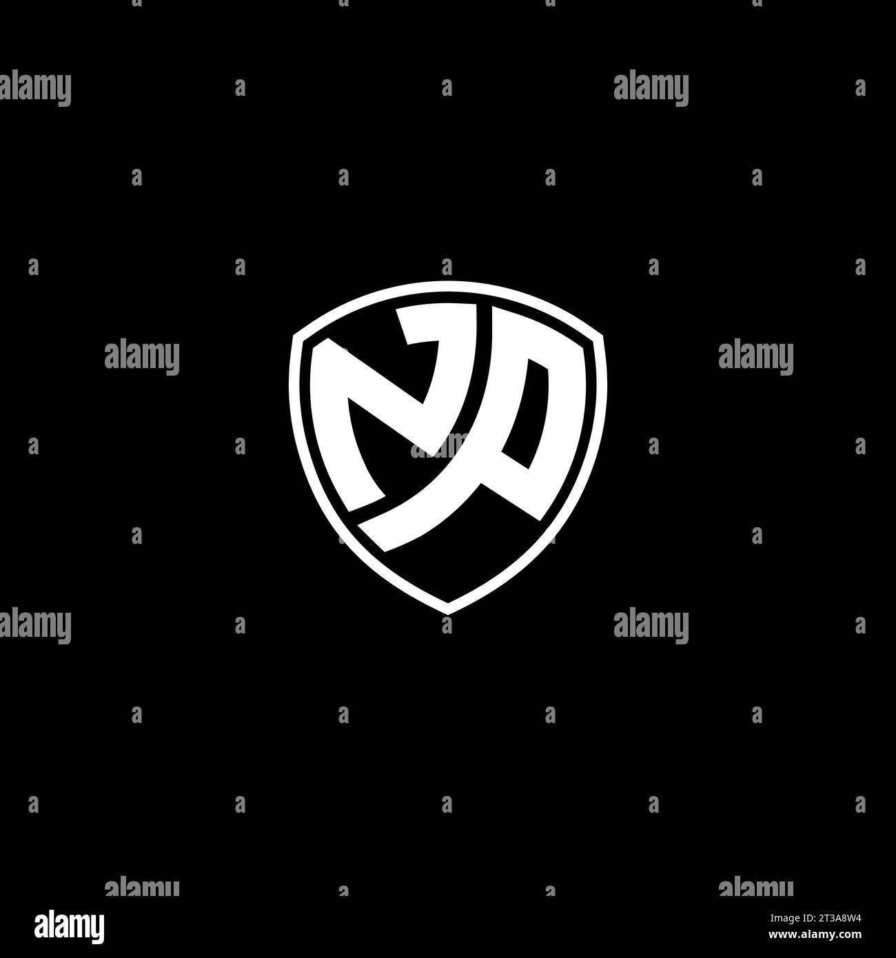 NP logo monogram emblem style with shield shape design template ideas ...