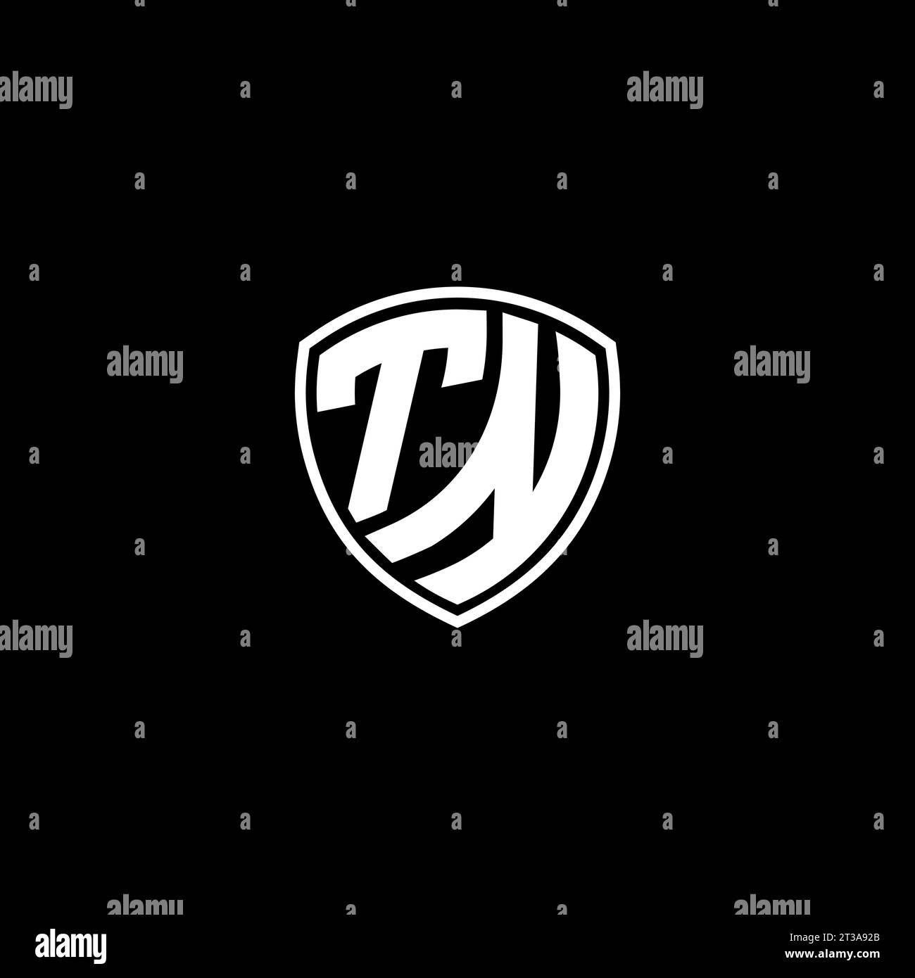 TN logo monogram emblem style with shield shape design template ideas ...