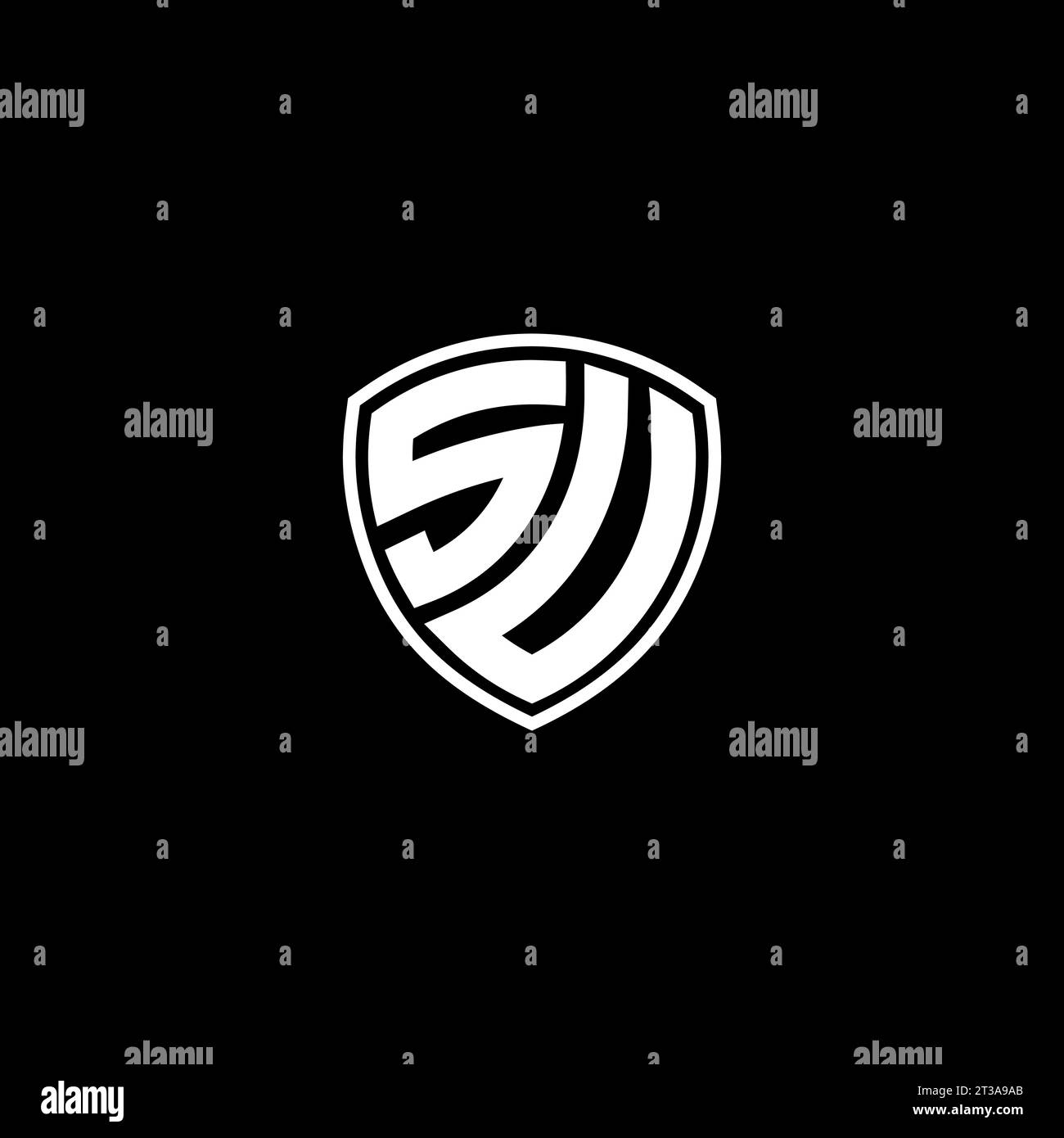 SU logo monogram emblem style with shield shape design template ideas Stock Vector Image & Art ...