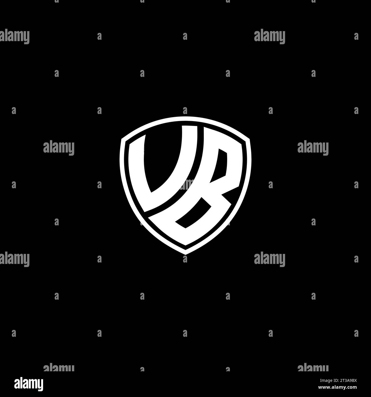 VB logo monogram emblem style with shield shape design template ideas Stock Vector Image & Art ...