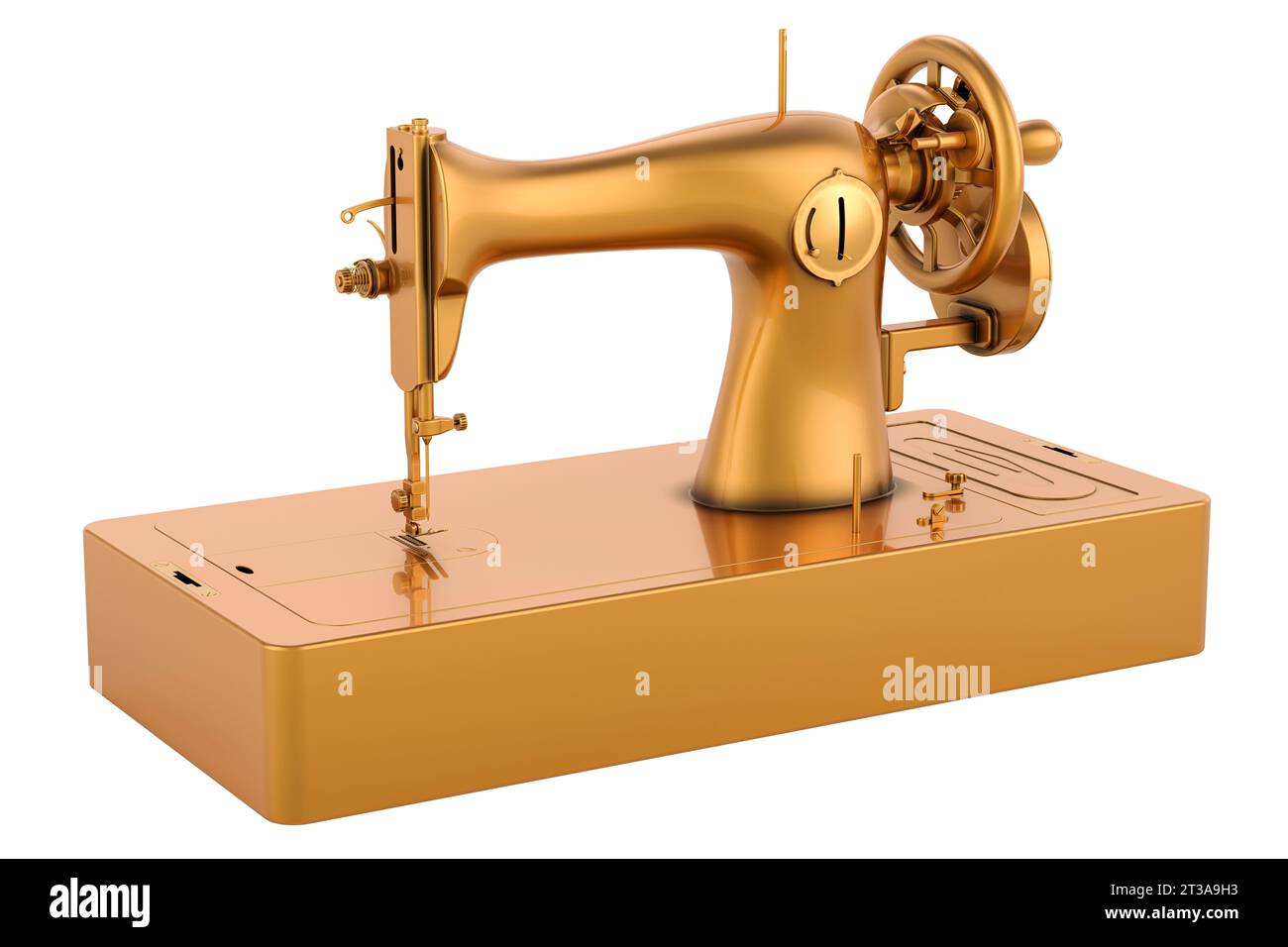 Golden sewing machine hi-res stock photography and images - Alamy