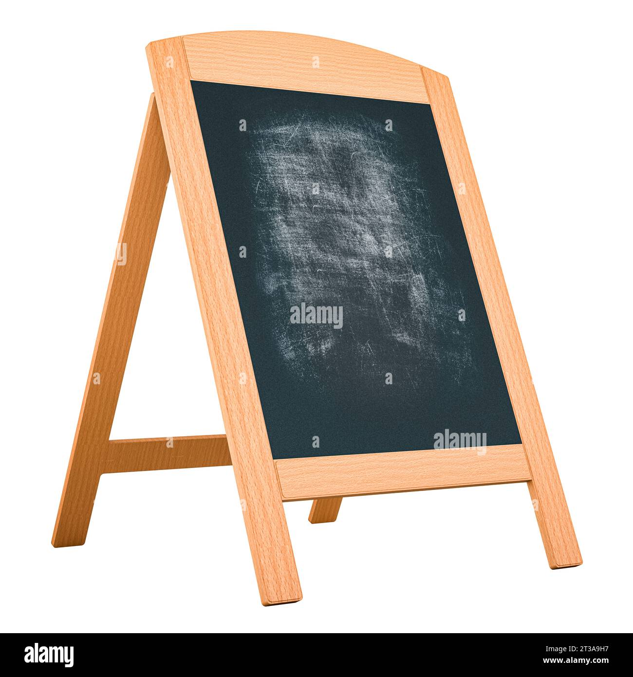 Chalkboard Sign Stand. Wood A Framed Wooden Message Chalk Board. Blank ...