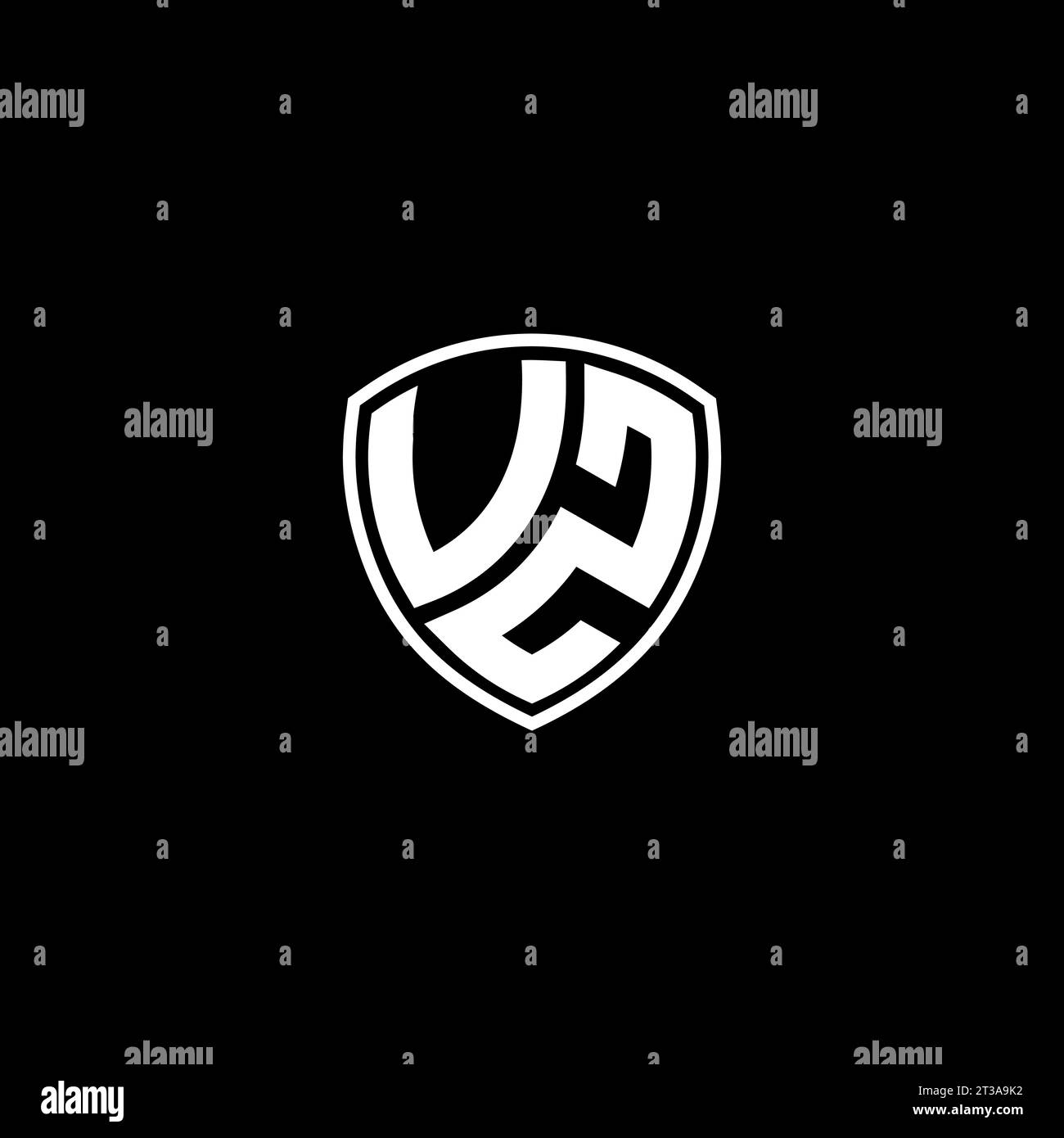VZ logo monogram emblem style with shield shape design template ideas Stock Vector Image & Art ...