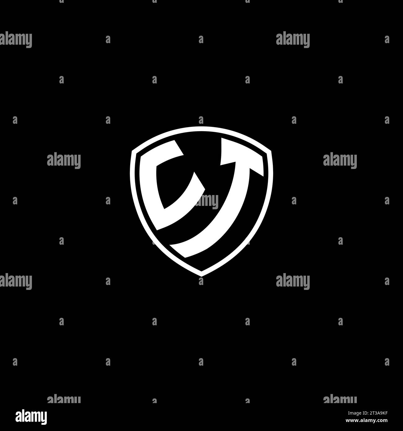 UT logo monogram emblem style with shield shape design template ideas Stock Vector Image & Art ...