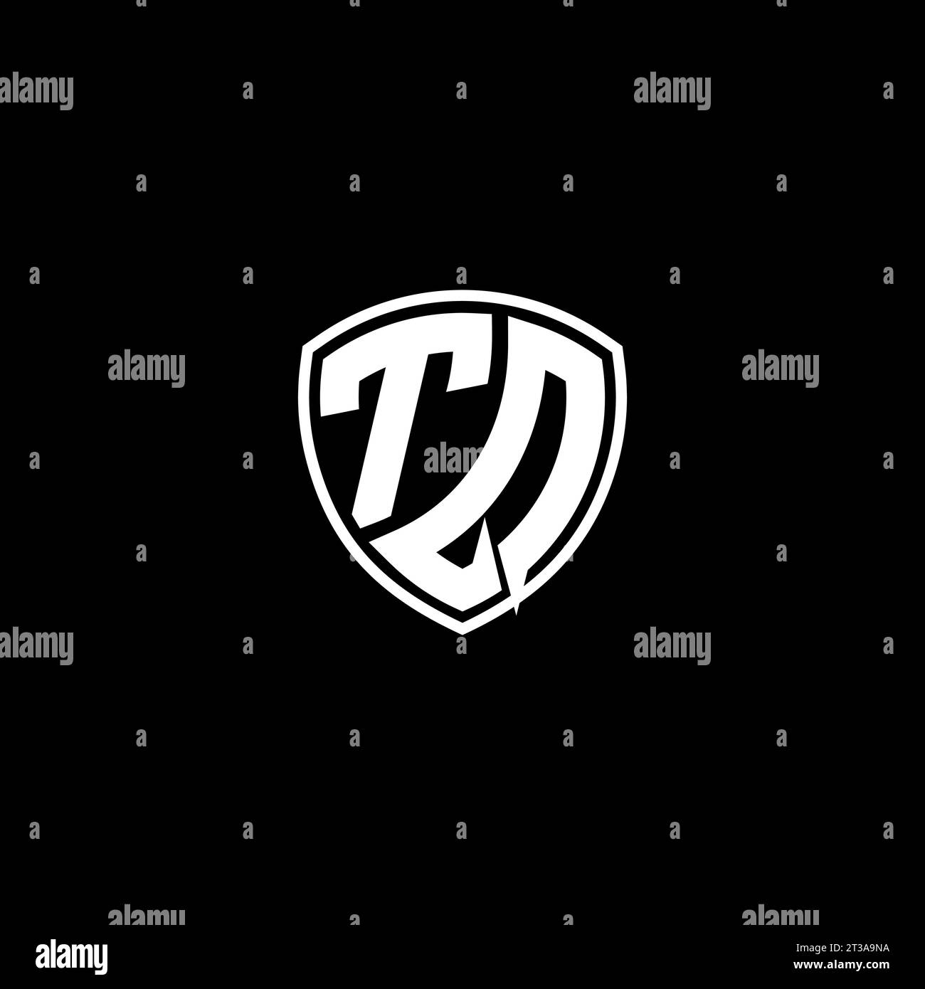 TQ logo monogram emblem style with shield shape design template ideas Stock Vector Image & Art ...