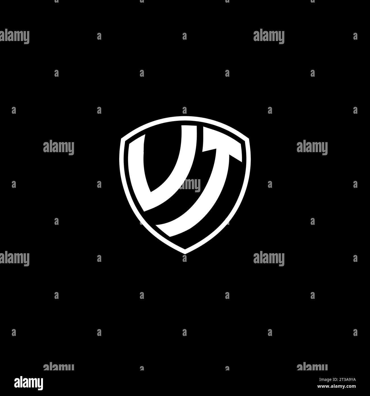 VT logo monogram emblem style with shield shape design template ideas ...