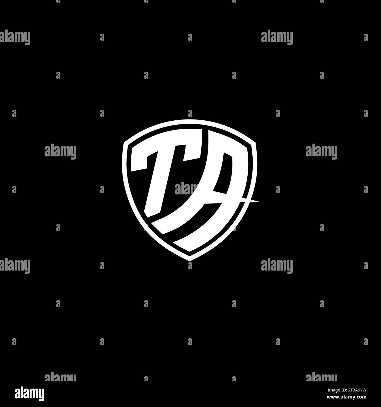 TA logo monogram emblem style with shield shape design template ideas ...
