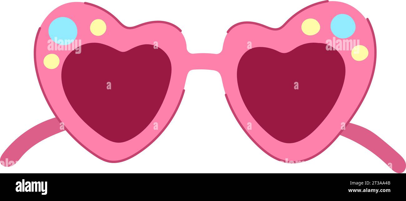 Fun Party Glasses Cartoon Vector Illustration Stock Vector Image And Art Alamy