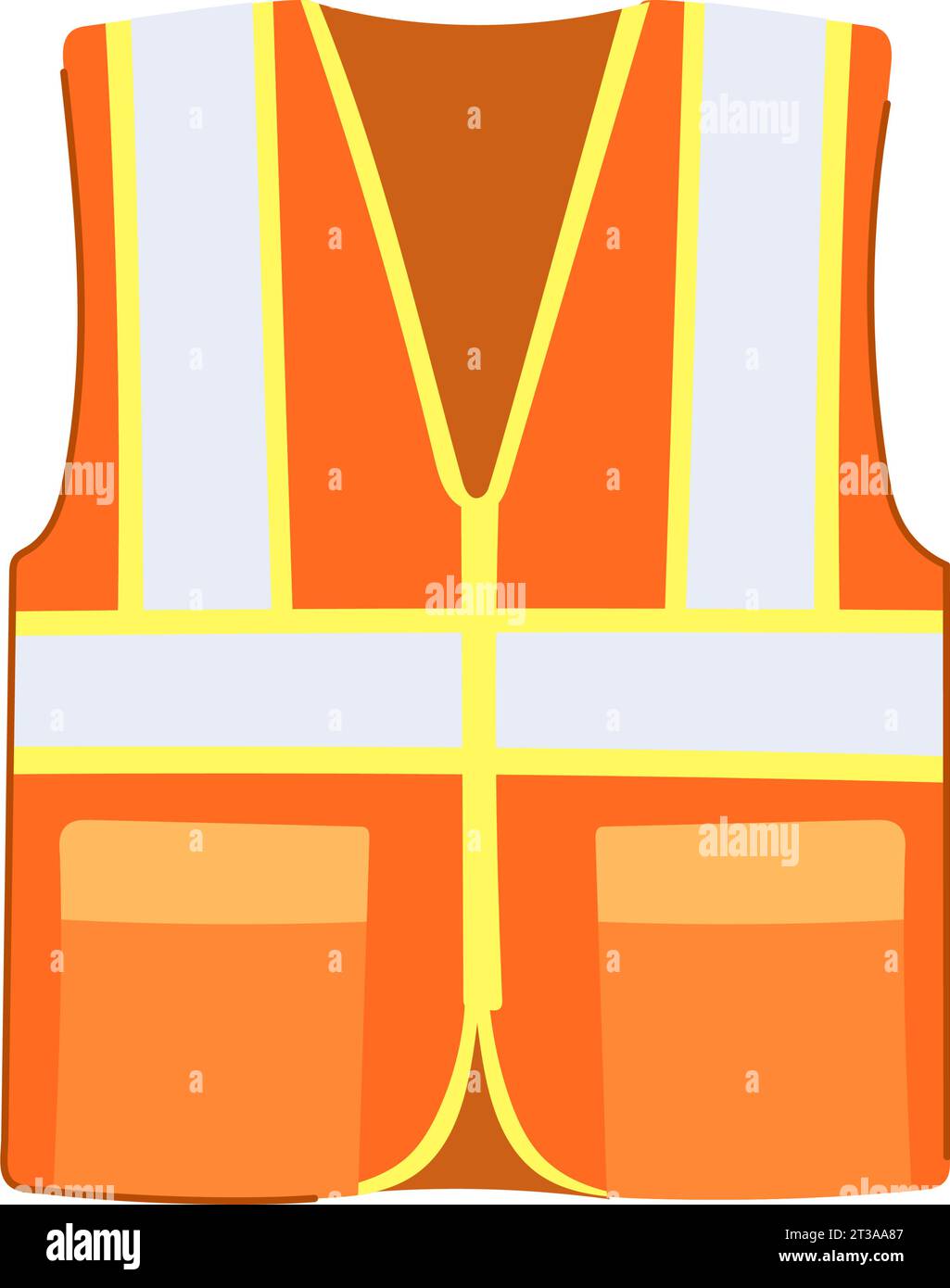 jacket safety vest cartoon vector illustration Stock Vector Image & Art ...