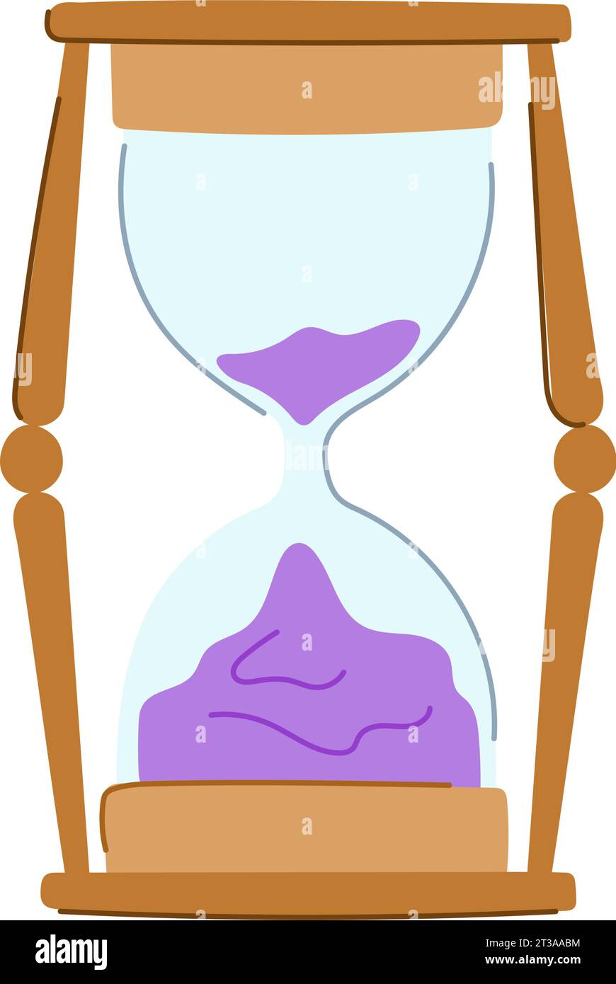 sand sandglass cartoon vector illustration Stock Vector Image & Art - Alamy