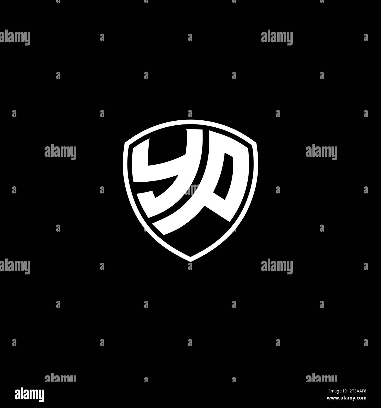 YP logo monogram emblem style with shield shape design template ideas ...