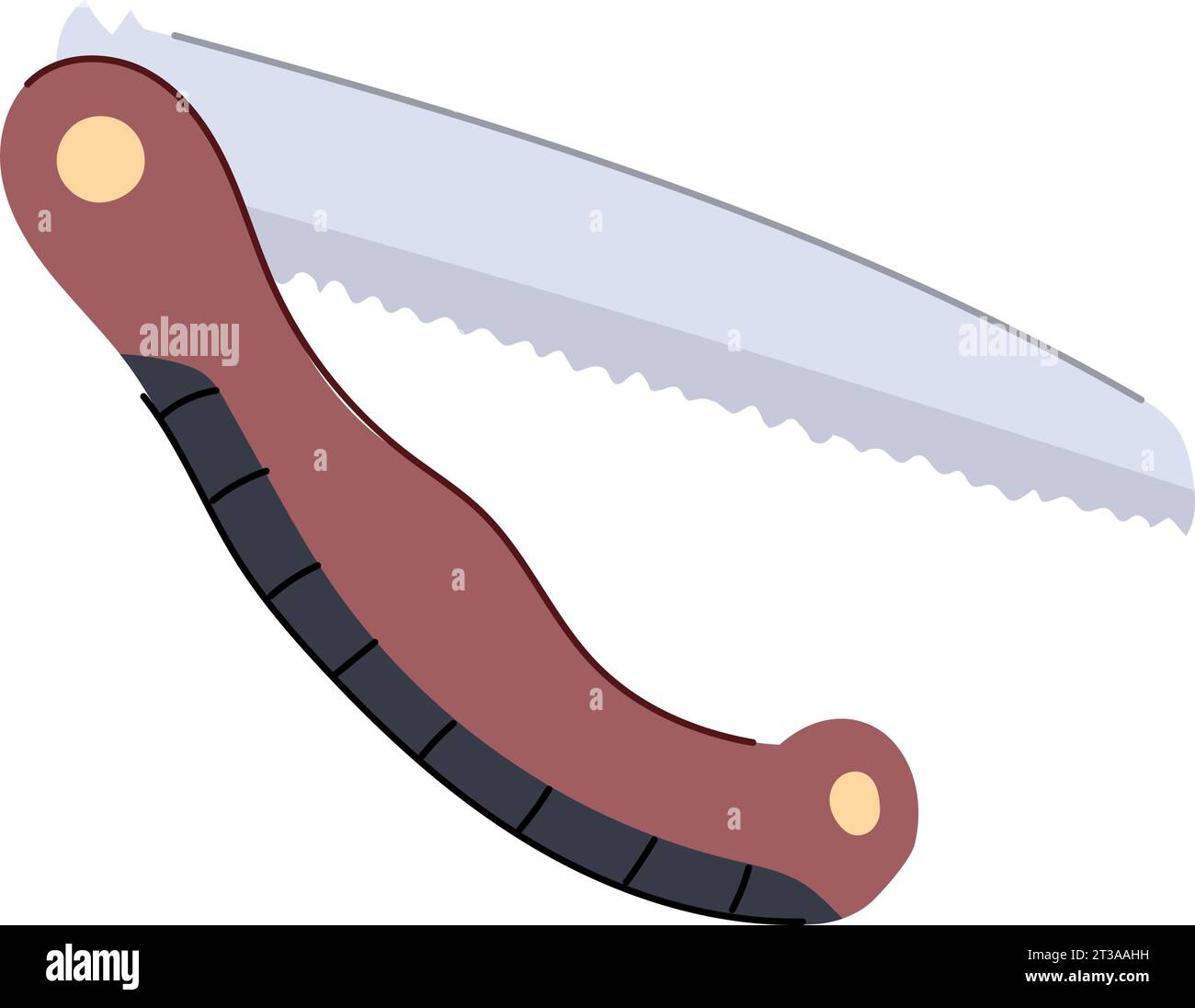 carpentry saw hand cartoon vector illustration Stock Vector Image & Art ...