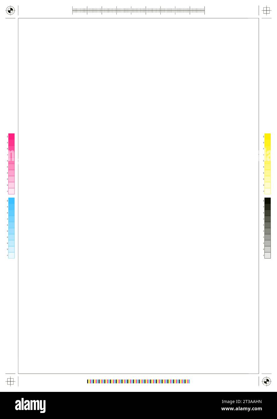 CMYK print frame. Black outline press registration marks, prepress ... CMYK print frame. Black outline press registration marks, prepress ...