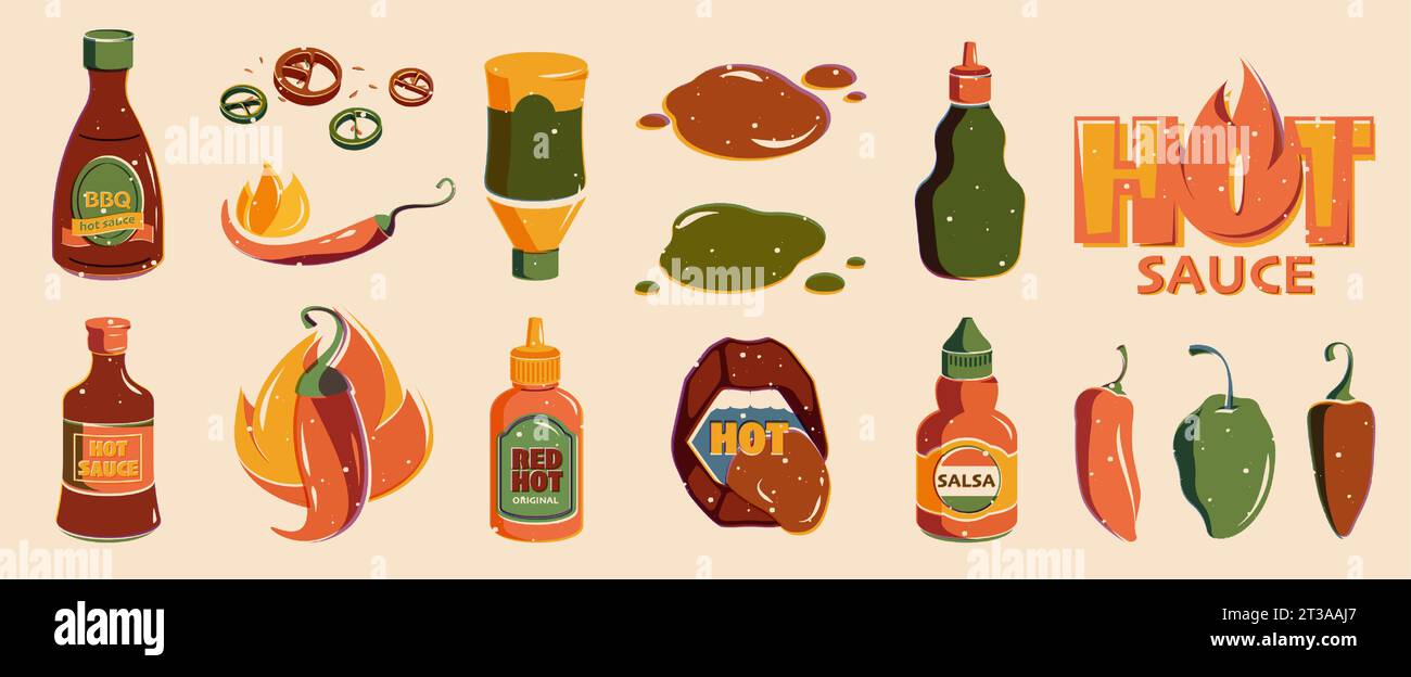 Hot chilly sauce. Chili pepper ketchup and mayonnaise, spicy tomato sauce for cooking vegetarian ...